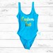 Custom Text Personalized Swimwear. Bachelorette Swimsuit. S. M. L. XL ...
