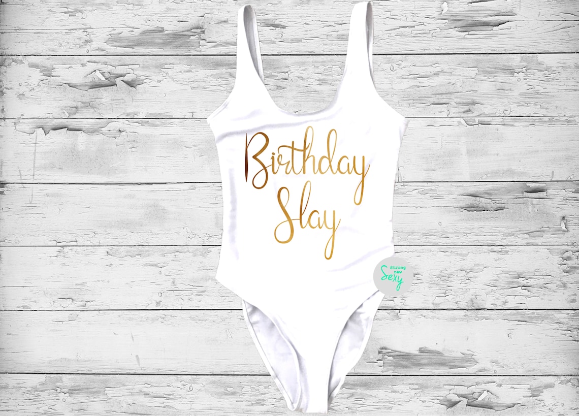 Birthday Squad Swimsuit. Birthday Swimwear. Beach Bathing | Etsy