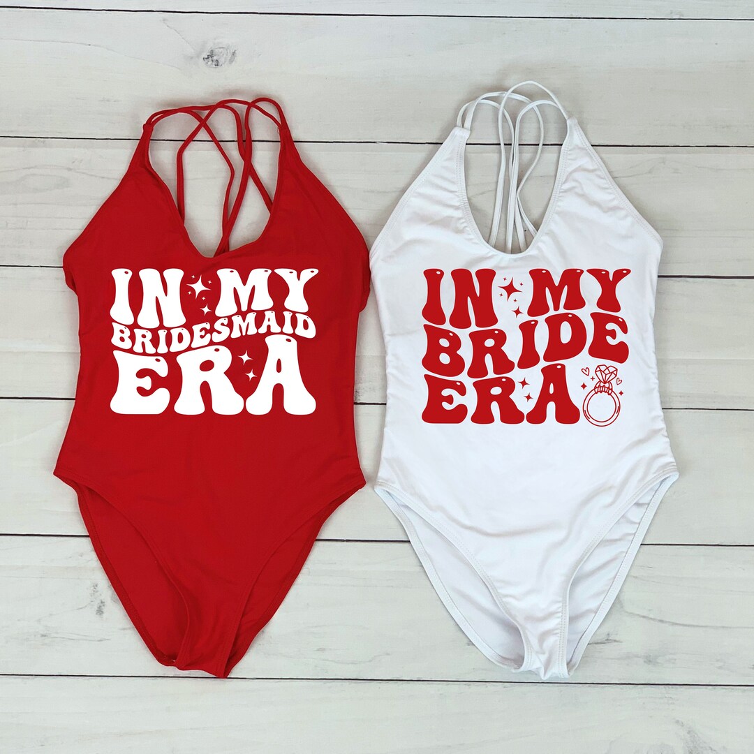 In My Bride Era Swimsuit, Bachelorette Swimsuits, Bride Swimsuit ...
