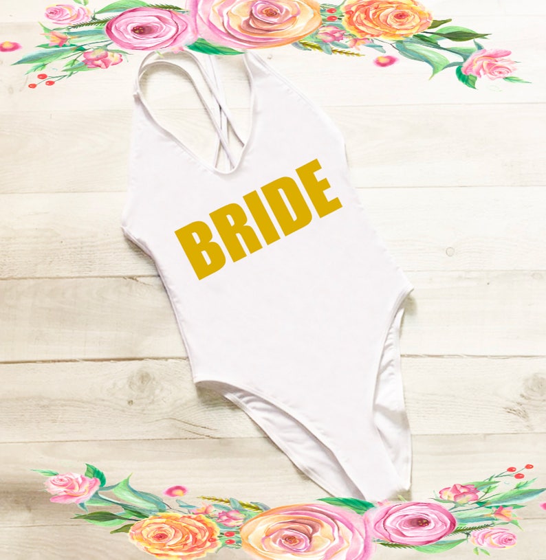 Bachelorette Bathing Suit Bride Tribe Swimsuit Squad Swim Etsy
