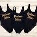 Custom Text Personalized Swimwear. Bachelorette Swimsuit. S. M. L. XL ...