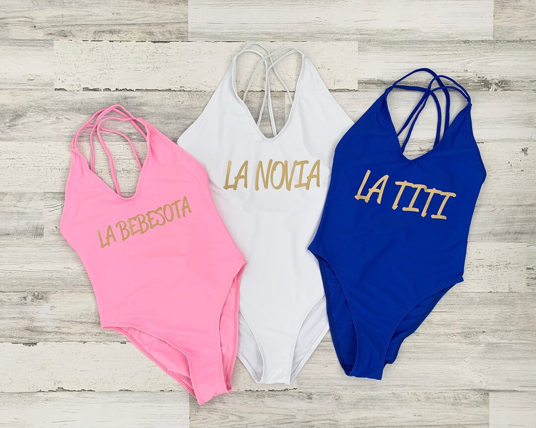 La Novia, Bridesmaid Swimsuit, Bachelorette Swimsuit, Mi Ultimo Perreo ...