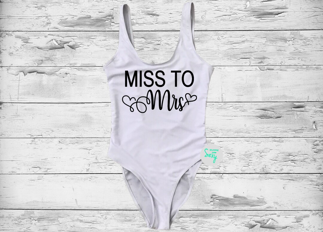 Miss to Mrs Swimsuit. Beach Bathing Suit. Mrs Suim. Bachelorette ...