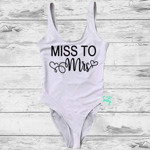 Miss to Mrs Swimsuit. Beach Bathing Suit. Mrs Suim. Bachelorette ...