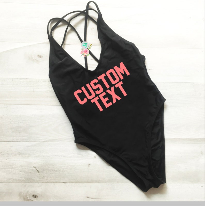 Custom Text Personalized Swimwear. Many Wording Colors Option. - Etsy