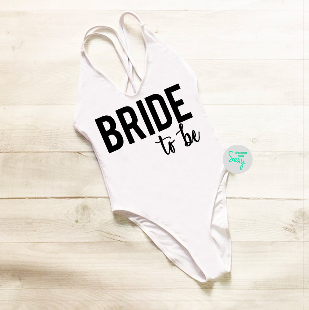 Bride to Be Swim. Bride Swimsuit. Bride Bathing Suit. One Piece ...
