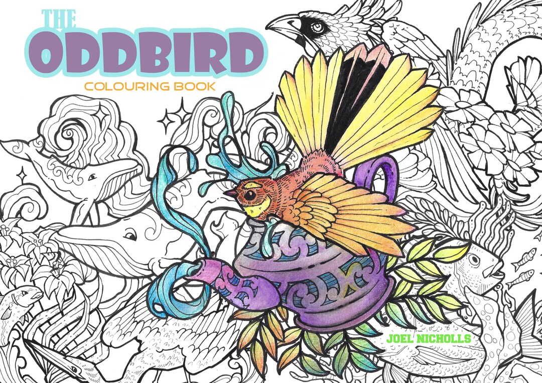 THE ODDBIRD Colouring Book - Etsy