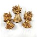 3 Vintage Gold Plastic Angel Christmas Floral Picks Figurines 2.75 - Etsy