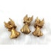 3 Vintage Gold Plastic Angel Christmas Floral Picks Figurines 2.75 - Etsy