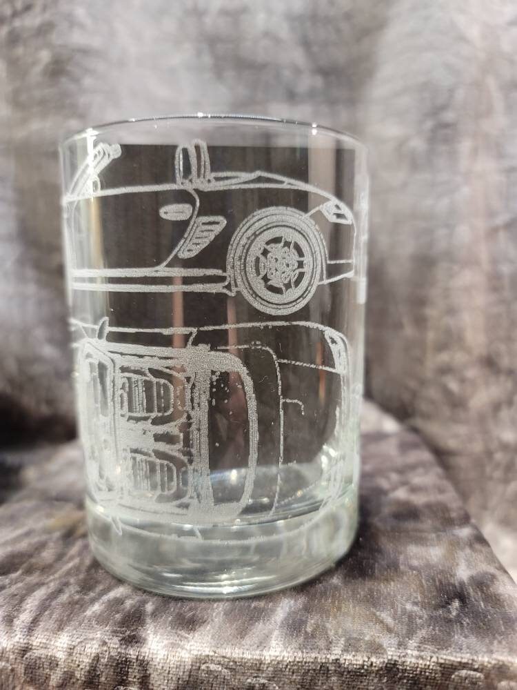 Porsche Boxster Laser Etched Rocks Glass | Etsy