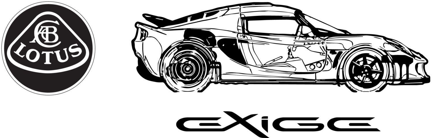 Lotus Exige with Lotus Logo Laser Etched Pint Glass | Etsy