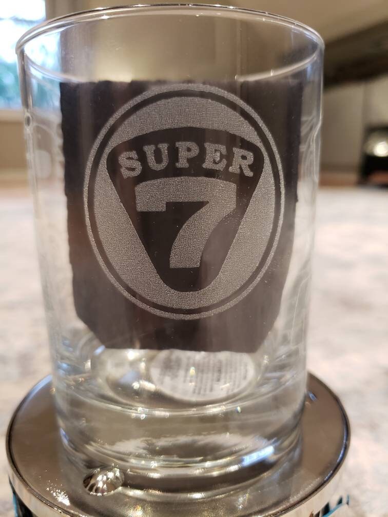 Lotus Super Seven With Lotus Logo - Laser Etched Rocks Glass - Etsy