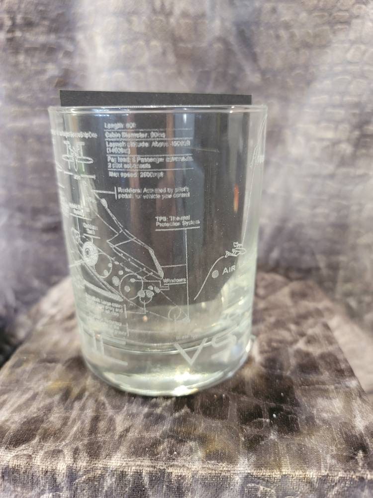 Virgin Galactic Laser Etched Rocks Glass - Etsy