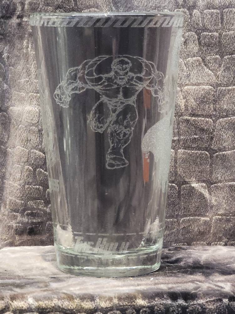 Avengers Bruce Banner / the Hulk Laser Etched Pint Glass - Etsy