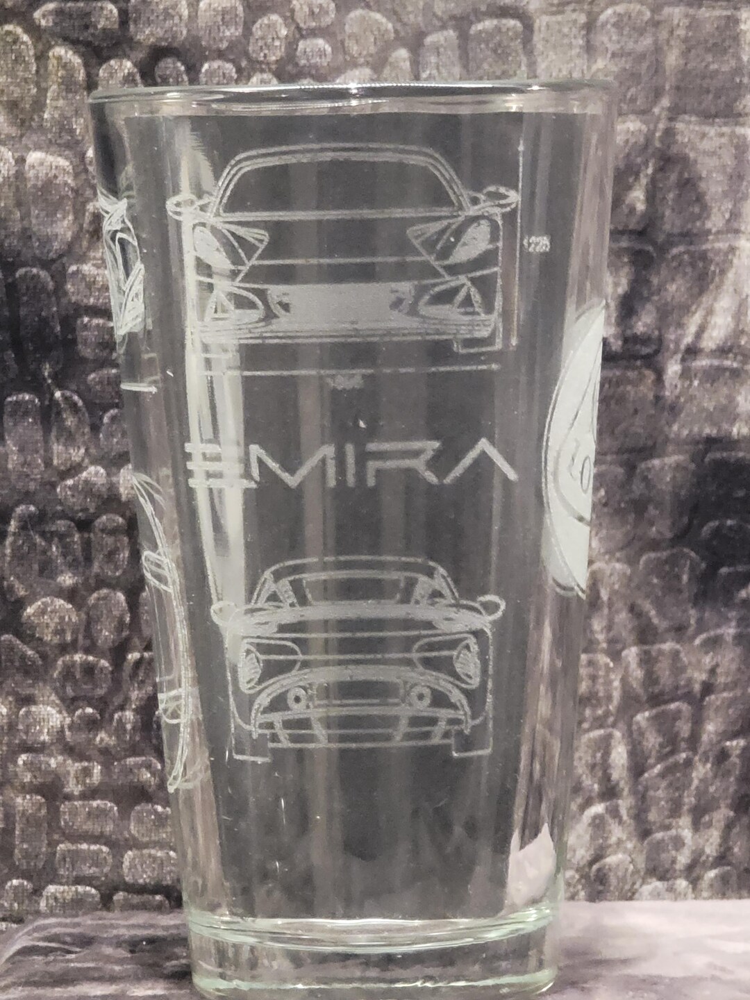 Lotus Emira With Lotus Logo - Laser Etched Pint Glass - Etsy