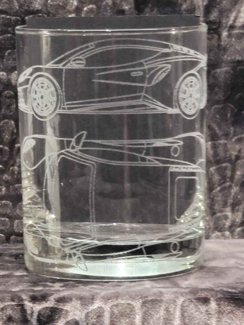 Lotus Emira With Lotus Logo - Laser Etched Rocks Glass - Etsy