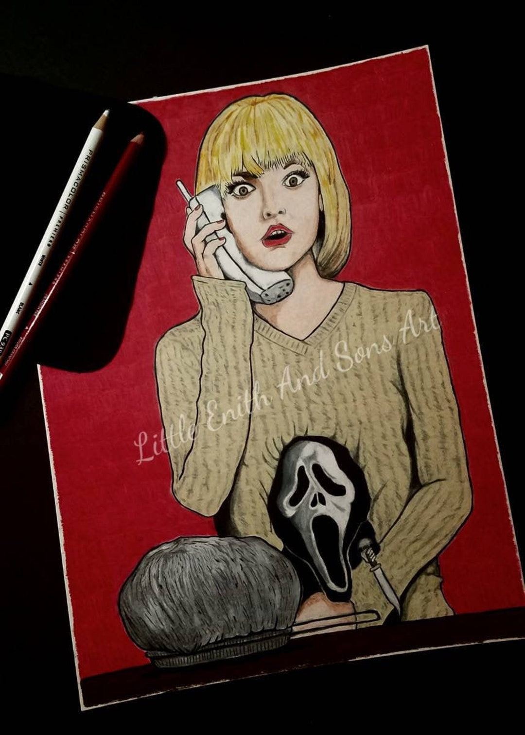 Scream Movie Character Art Print Horror Art, Halloween, Wes Craven ...