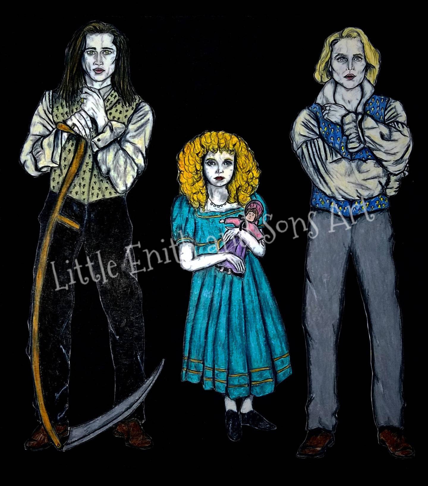 Interview With The Vampire Paper Dolls Movie Lover Vampire | Etsy