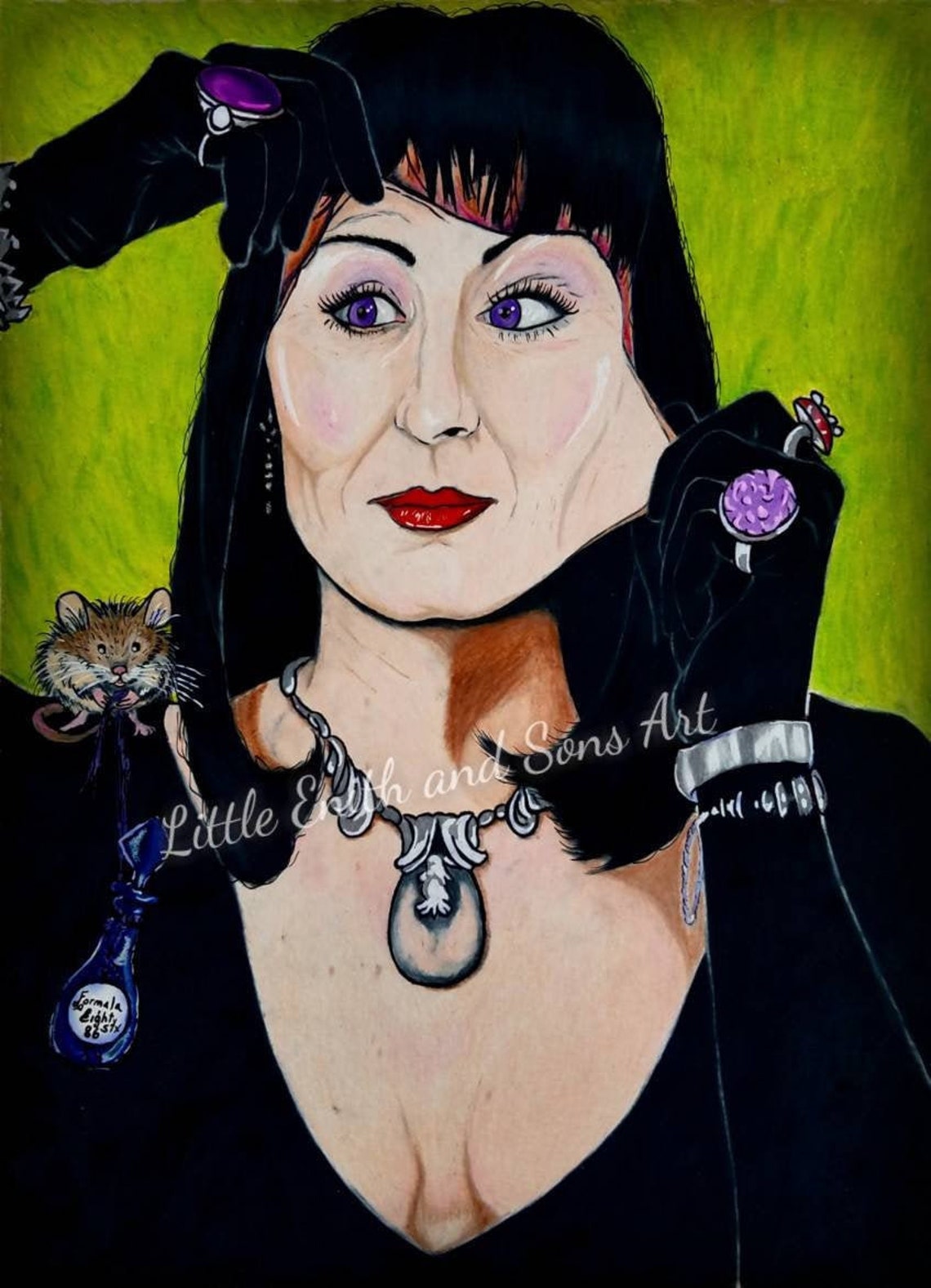 The Grand High Witch The Witches Movie Character Art Print Etsy
