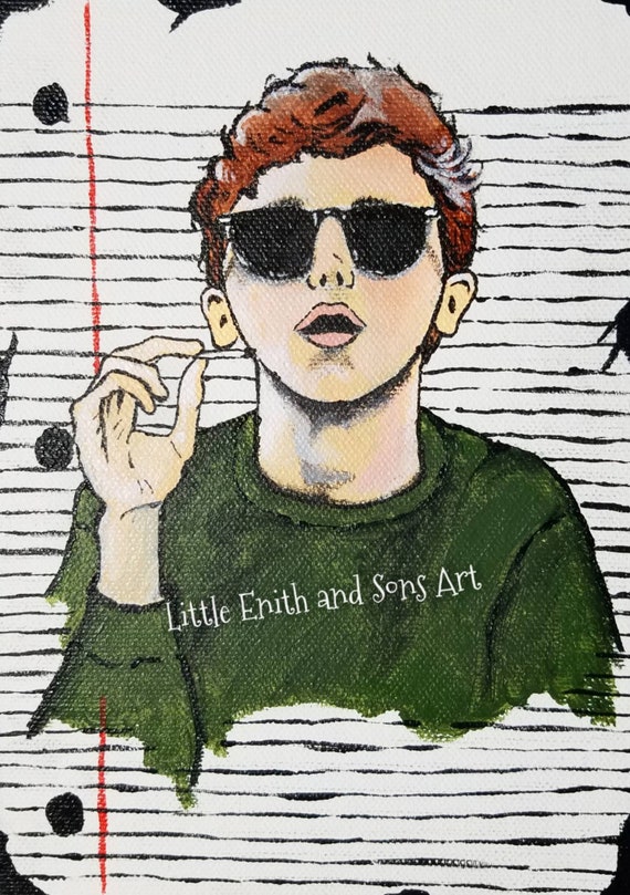 Brian the Brain the Breakfast Club Movie Character Art - Etsy