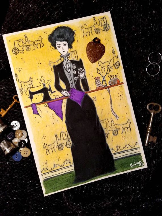 Polly The Mourning Seamstress Gothic Witchy Victorian | Etsy