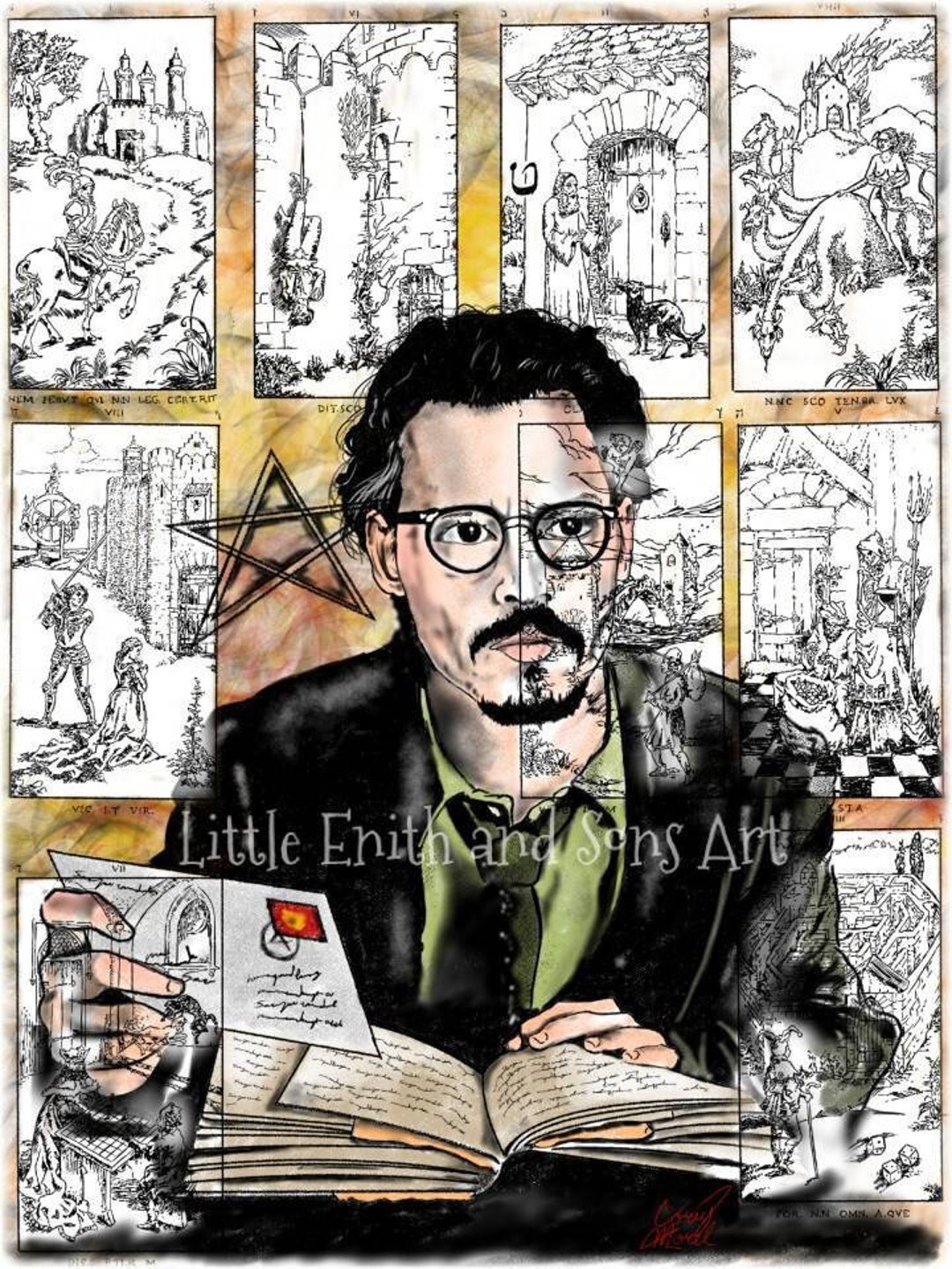 The Ninth Gate - Movie Art Print, Magnets and Stickers - Johnny Depp ...