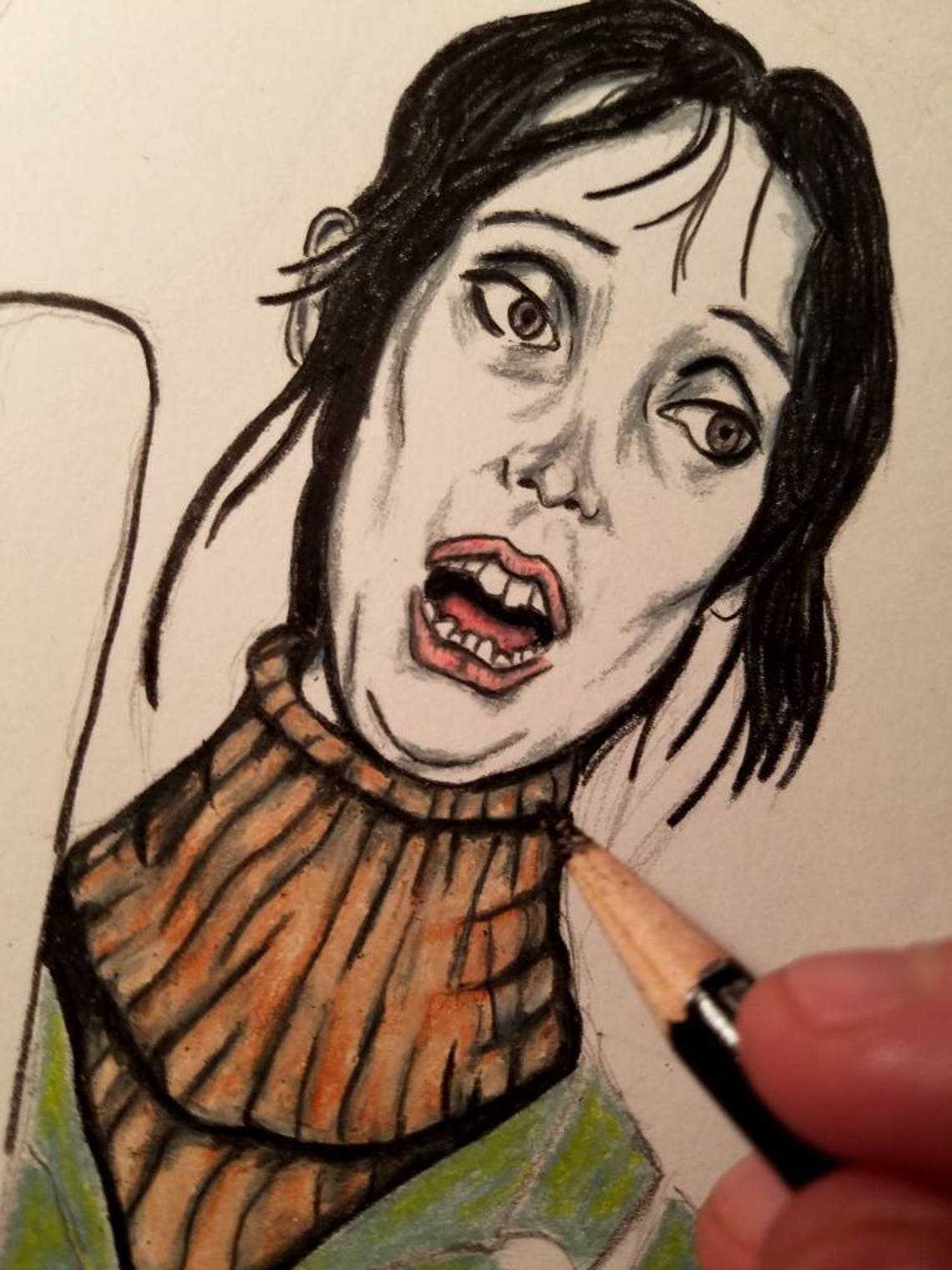 REDRUM the Shining Movie Character Art Print Wendy | Etsy