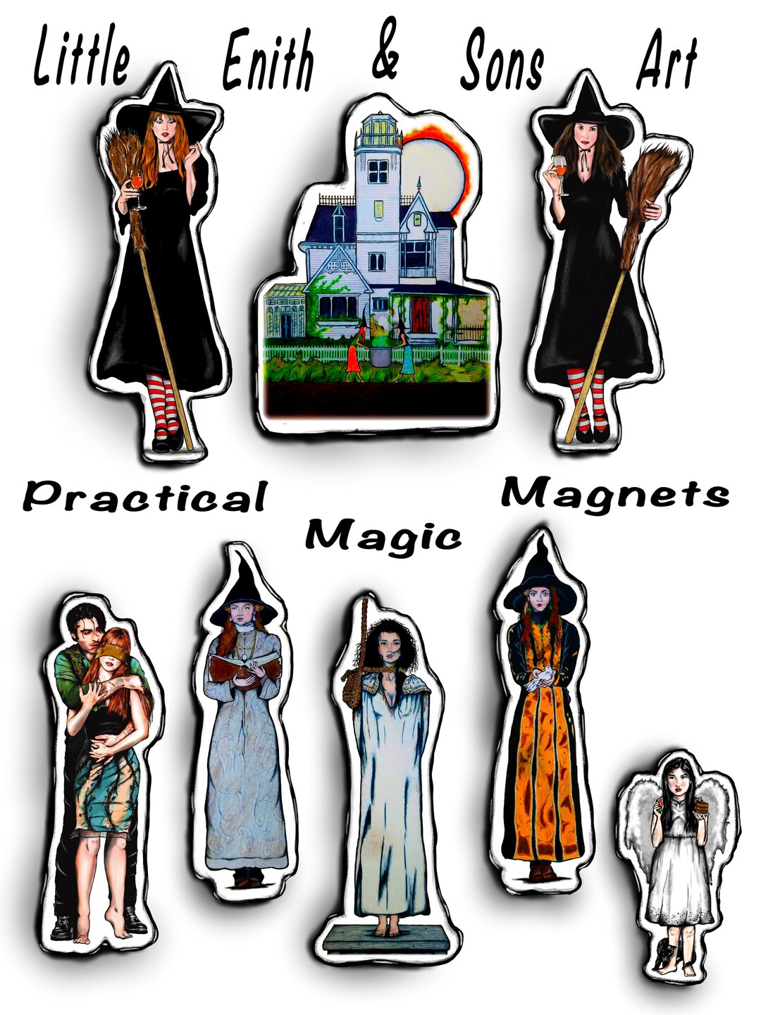 Practical Magic Magnets - Set of 8 or Pick the 3 You Would Like ...
