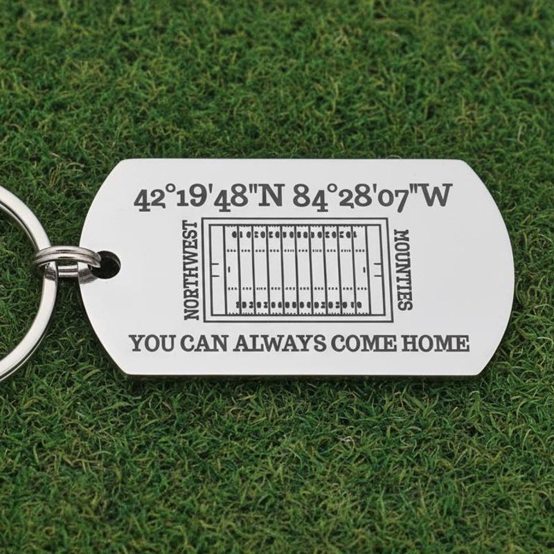 Football Keychain - Etsy