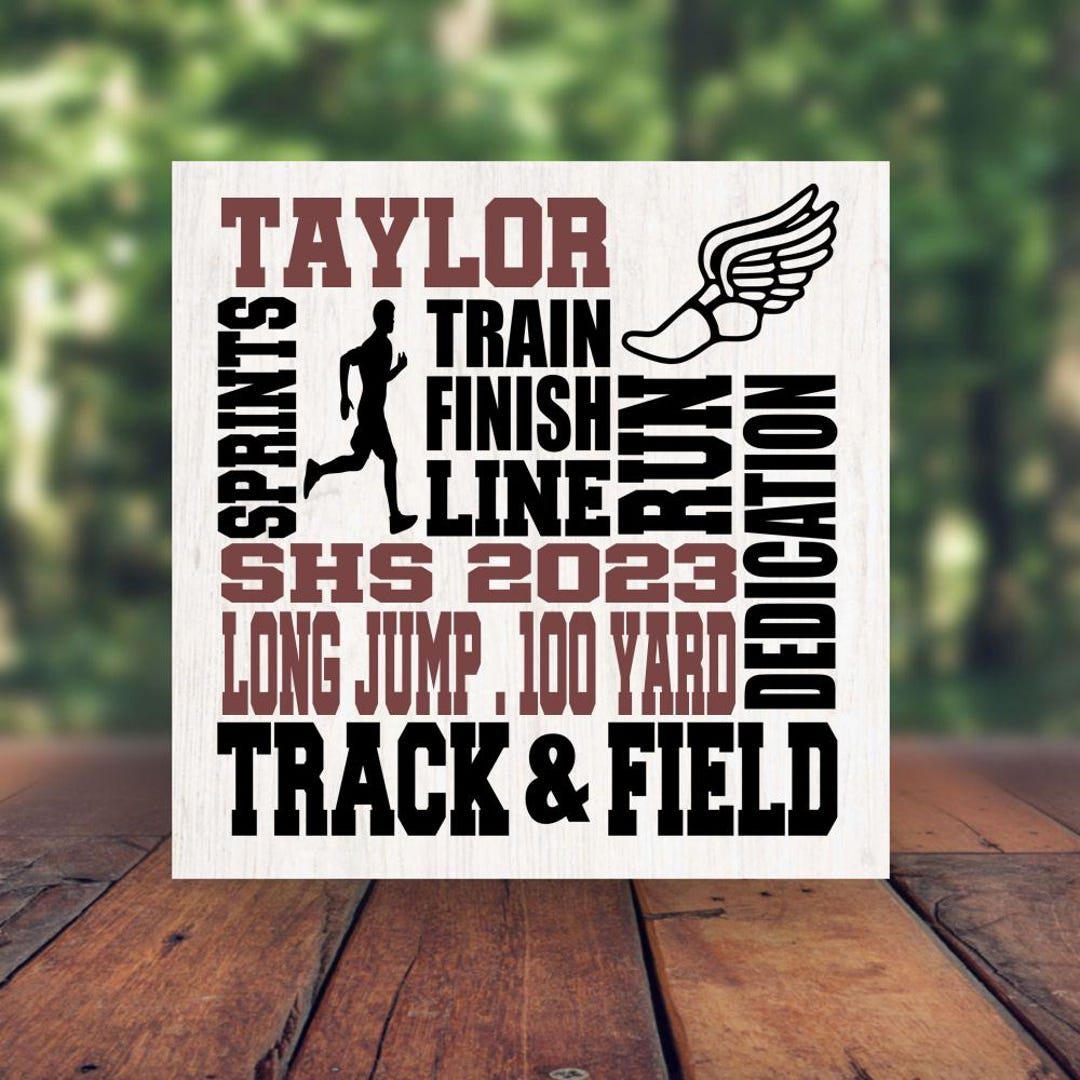 Track and Field Sign Great for Senior Night Award Banquet Gifts Moms ...