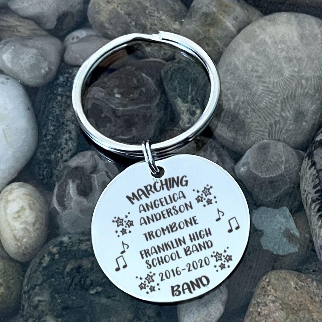 Marching Band Personalized Key Chain Great Gift for Senior Night ...
