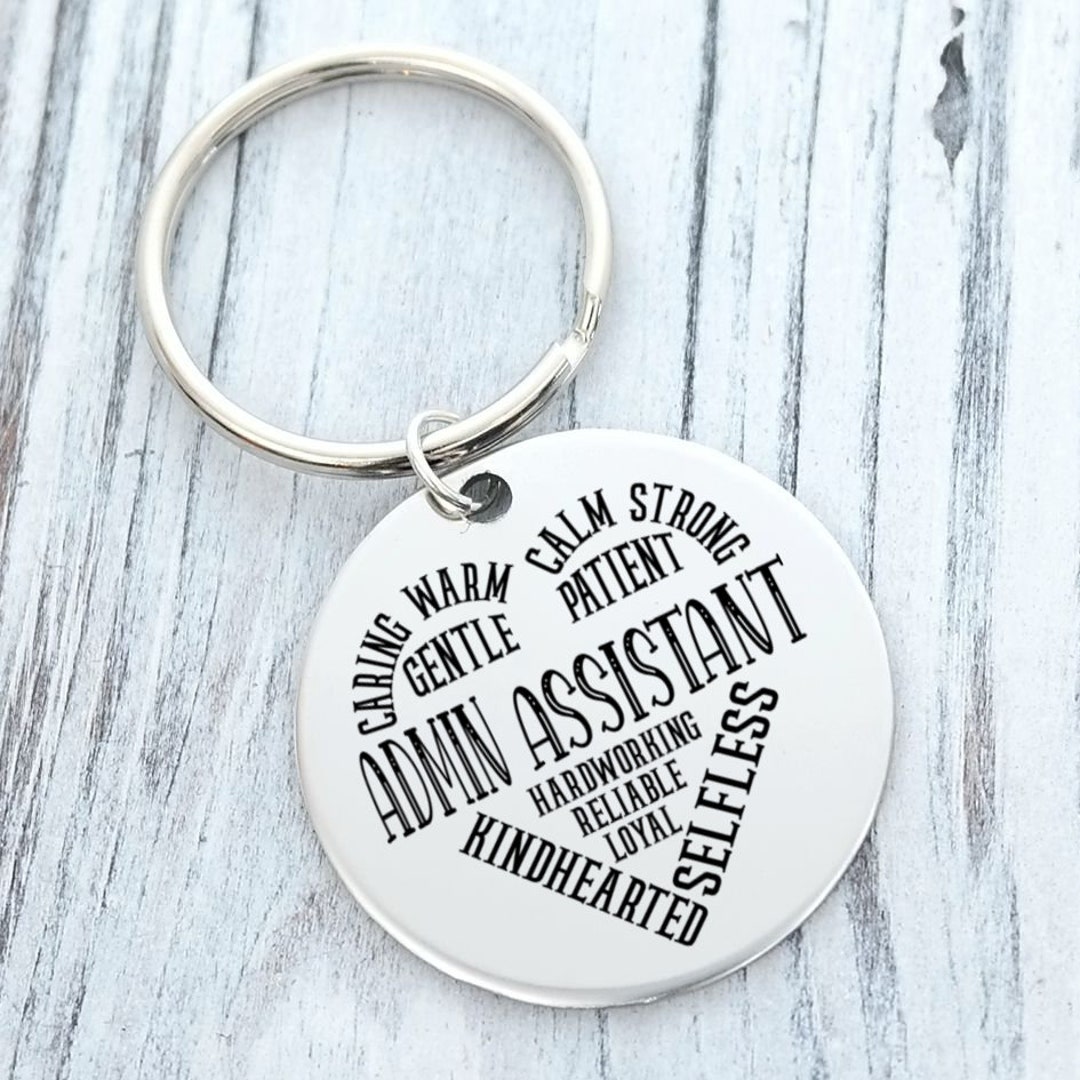 Administrative Assistant Words to Describe Admin Asst Key Chain Thank ...