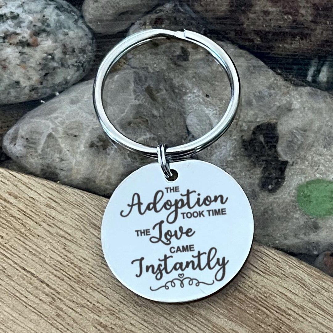 Personalized Adoptive Family Keychain, Gotcha Day Gift, Keepsake, Mom ...
