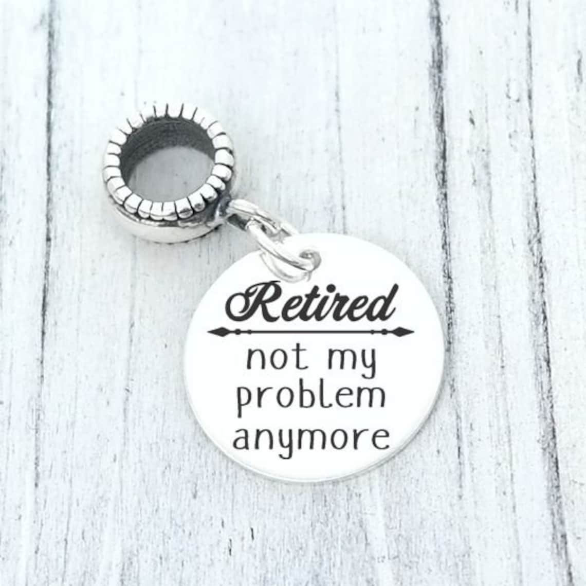 Retired Retirement Theme Personalized Custom Engraved Sterling - Etsy