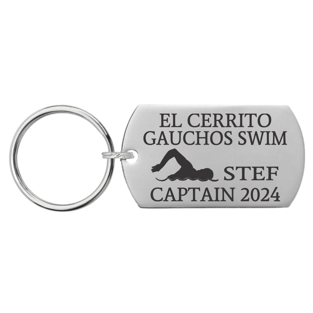 Personalized Swimming Swimmer Swim Team Gift Key Chain - Senior Night ...
