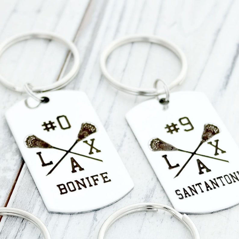 Personalized Lacrosse Player Key Chain, Senior Night Idea, End of the ...