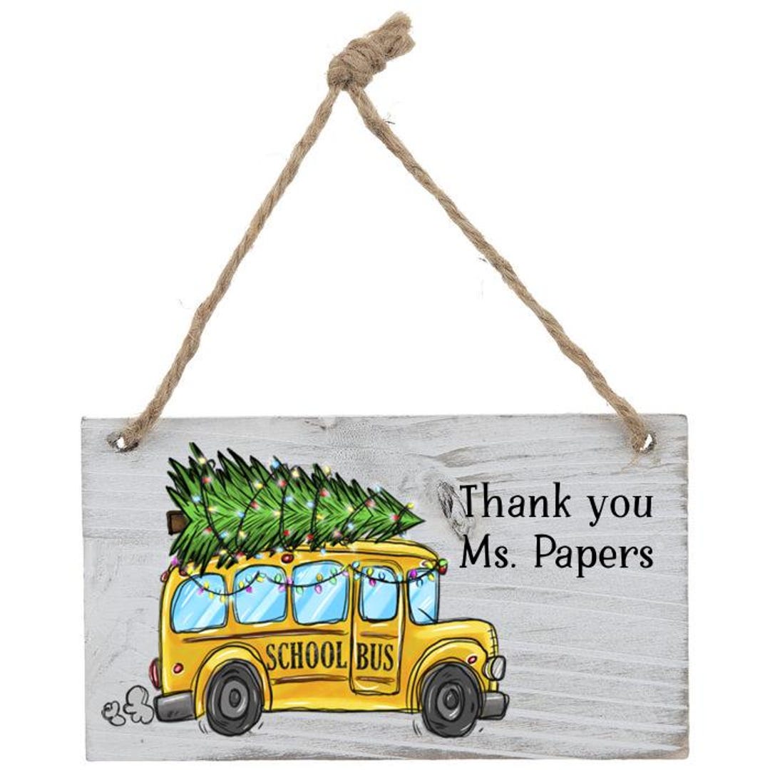 Personalized Thank You Bus Driver Sign Choose From Multiple Sizes ...