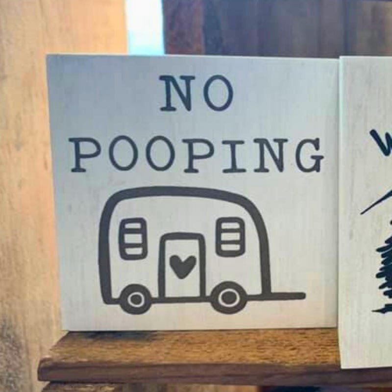 Rv Bathroom Signs - Etsy