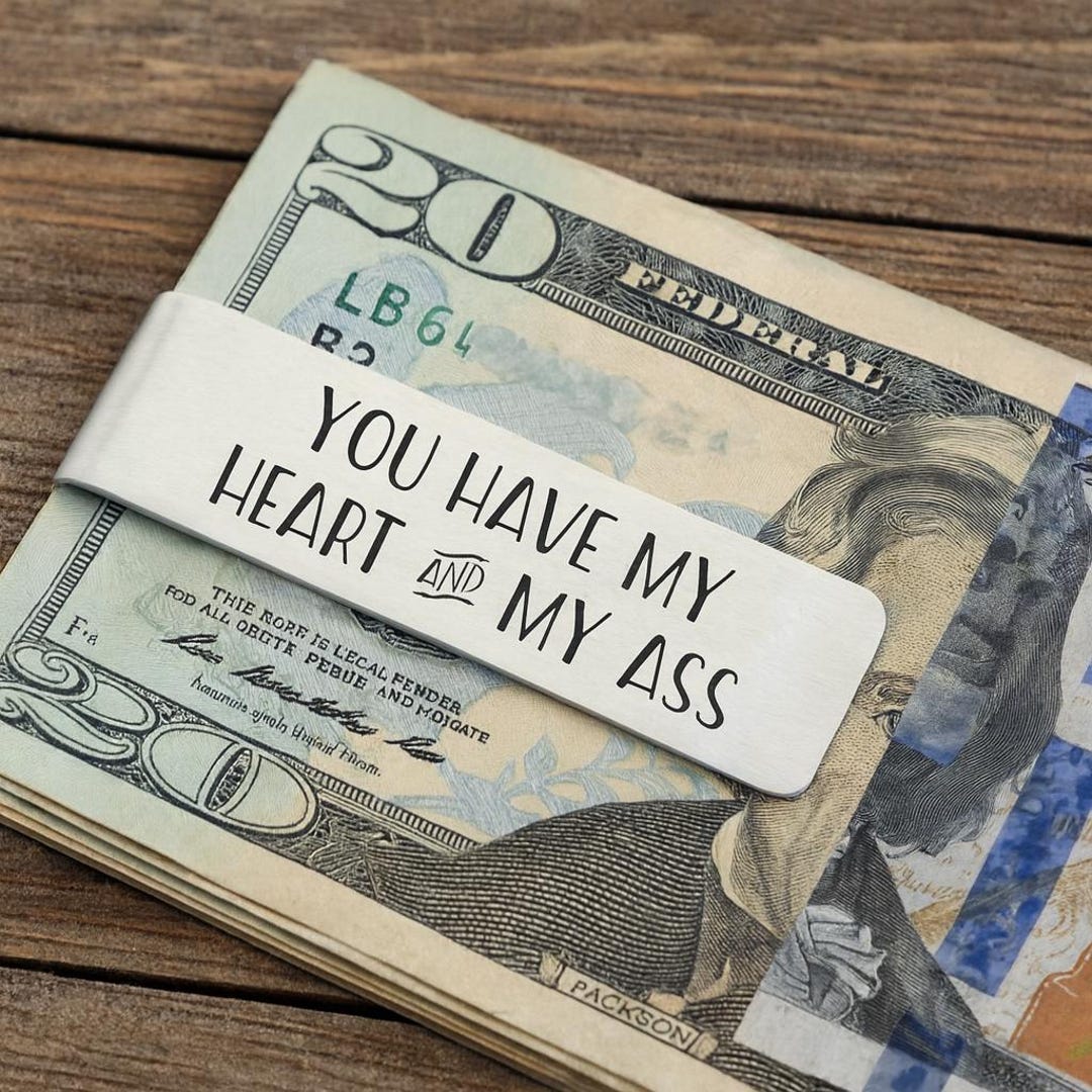 Personalized Money Clip for Husband or Boyfriend Gift - Stainless Steel ...