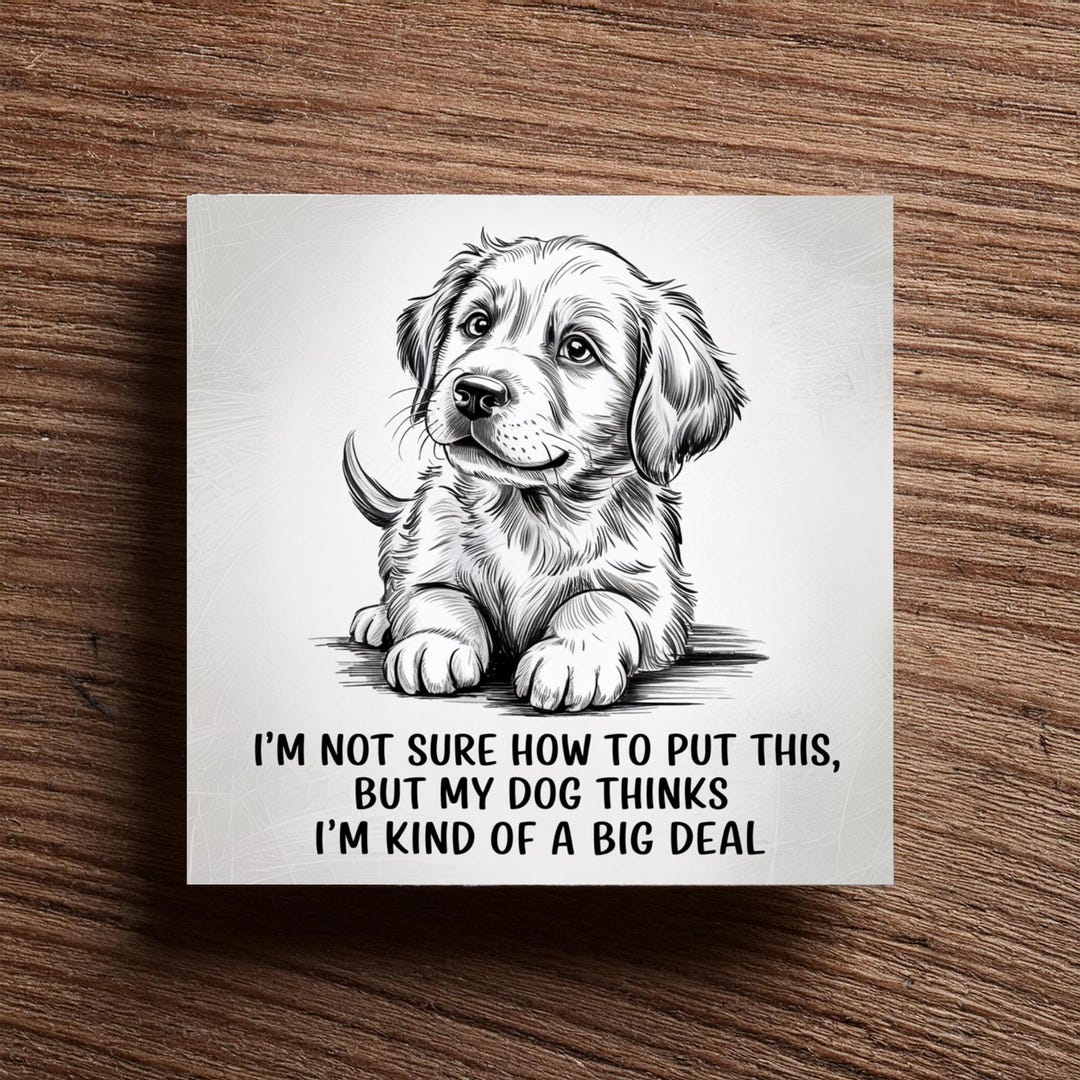 Funny Dog Owner Sign – Puppy Wall Shelf or Desk Decor – Pet Lover Gift ...