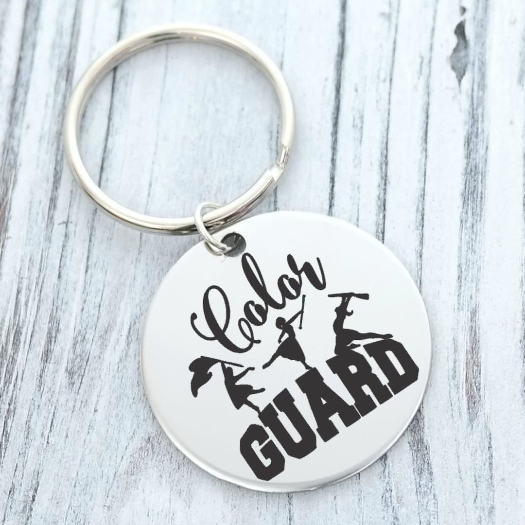 Color Guard Marching Band Flag Corp Personalized Key Chain - Etsy