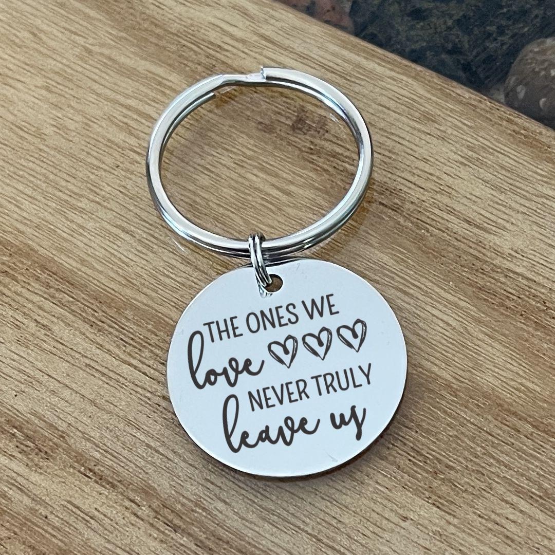Memorial Keychain Stainless Steel | Sympathy Gift for Loss | the Ones ...