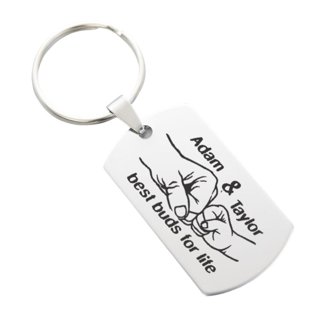 Best Buds for Life Fist Bump Custom Key Chain Gift Back Can - Etsy