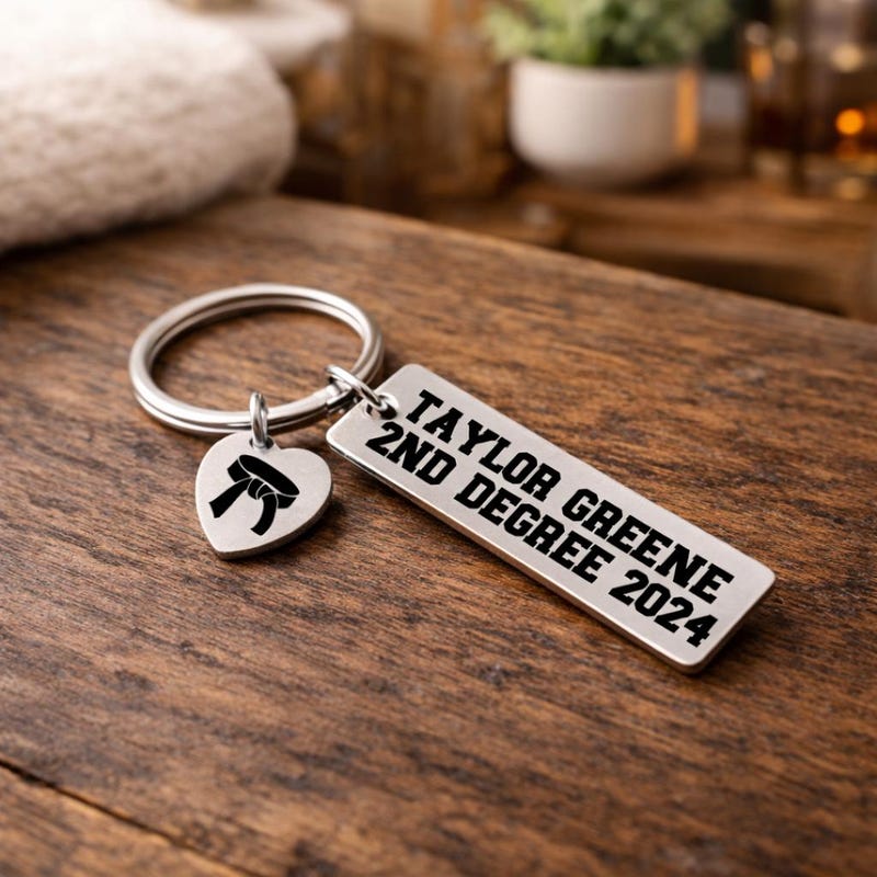 Judo Black Belt Keychain - Etsy