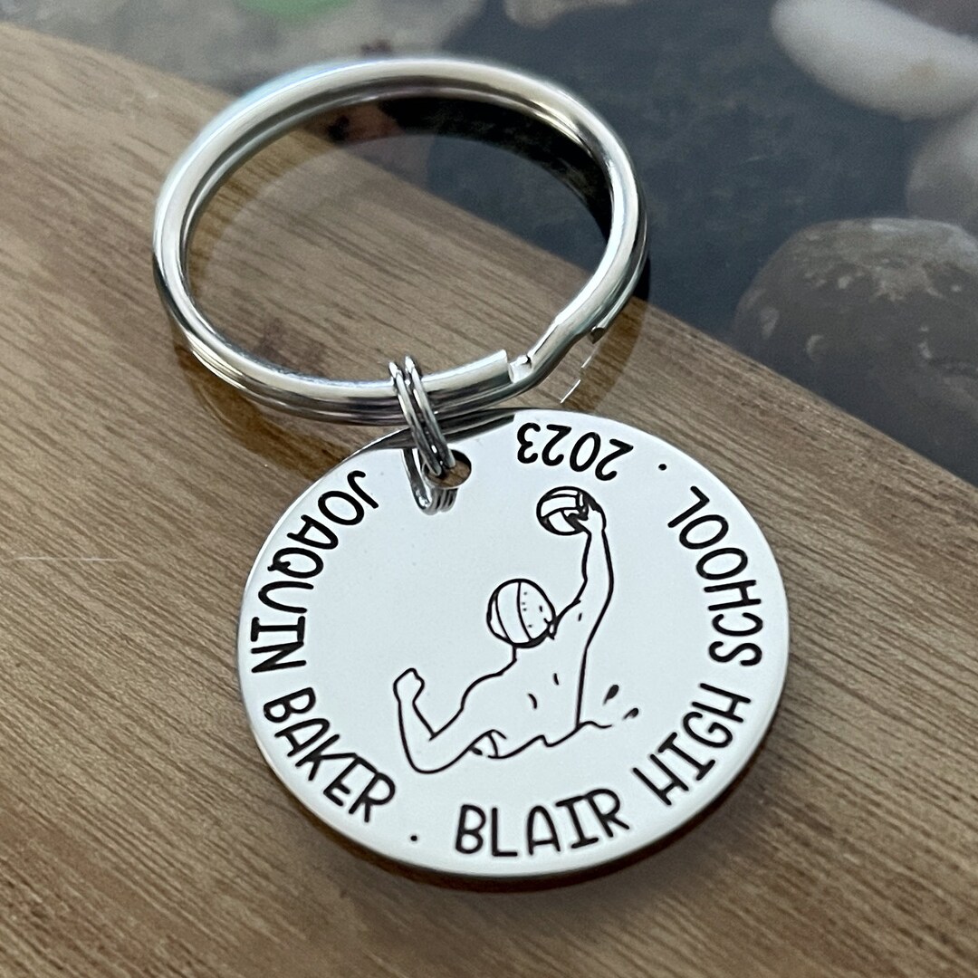 Water Polo Team Player Personalized Key Chain End of the Season Senior ...