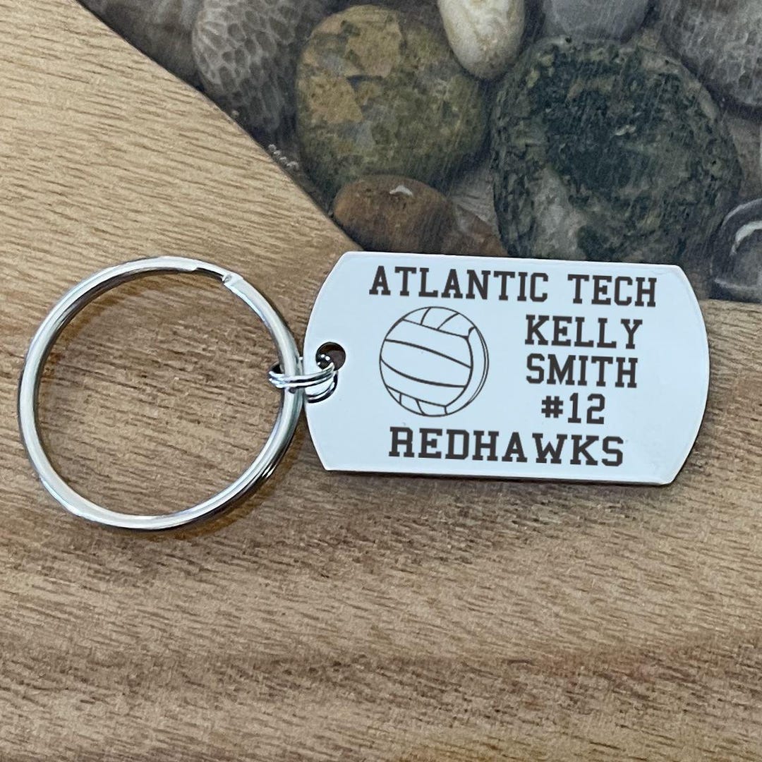 Volleyball Player Team Key Chain Great Gift for Graduating Senior Night ...