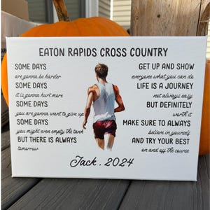 Personalized Cross Country Gift - XC Sign - Custom Hair Color Uniform ...
