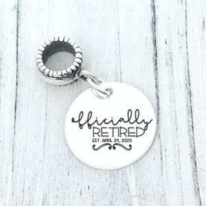 Retired Retirement Theme Personalized Custom Engraved Sterling | Etsy