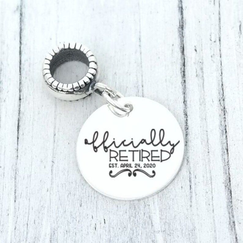 Retired Retirement Theme Personalized Custom Engraved Sterling - Etsy