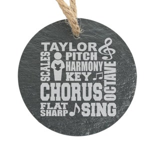 Personalized Chorus Choral Singer Member Choir School Custom Slate ...